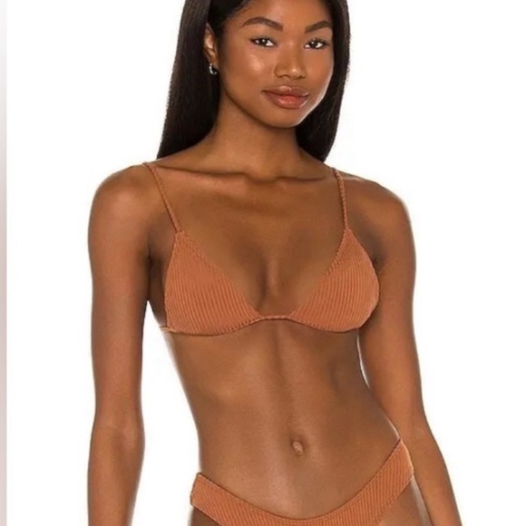 Minimale Animale | Swim | Minimale Animals Size Medium The Lucid Bijou Rib Bikini Top Brown ...